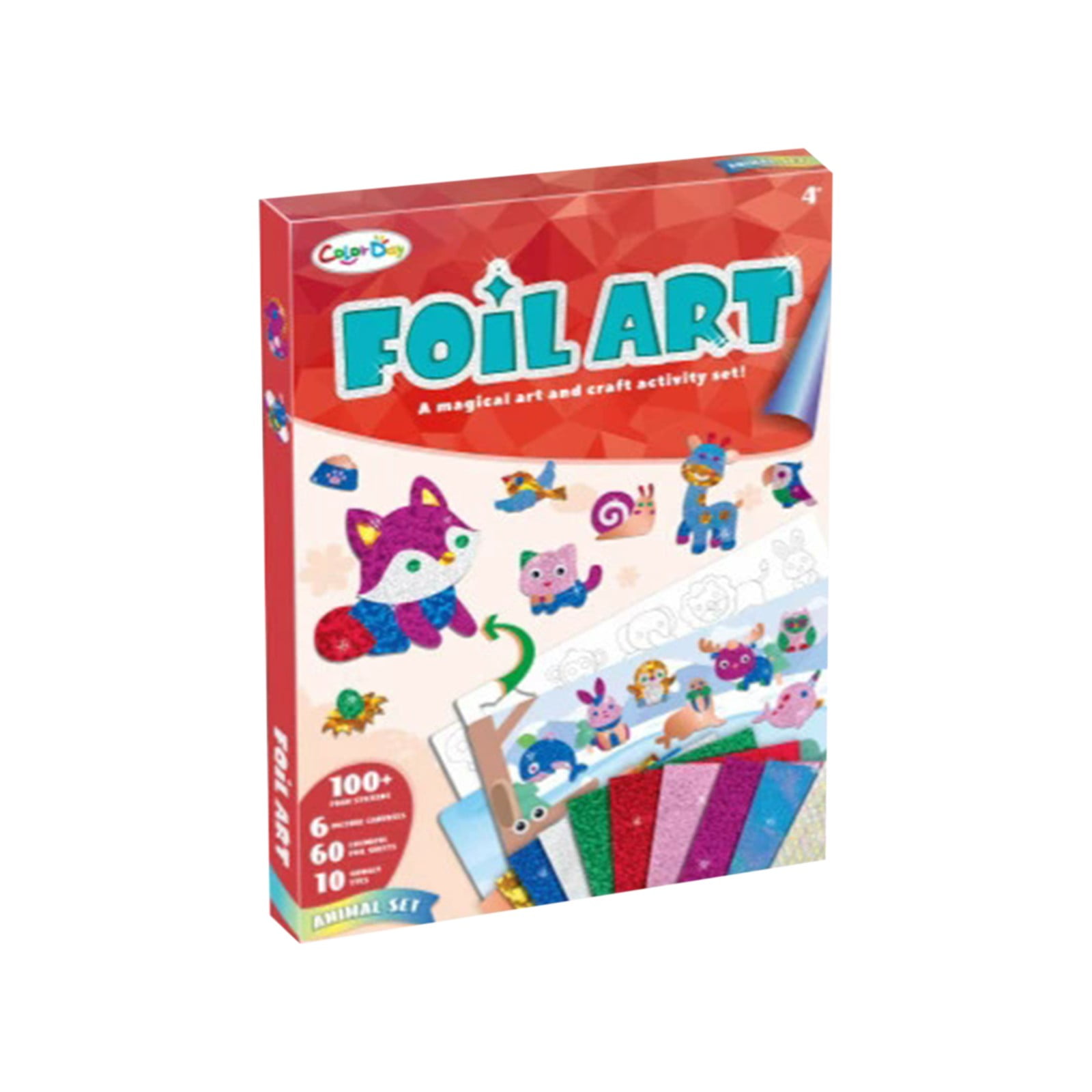DIY Foil Art Sticker Kit for Kids - Princess Themed 3D Foil Sticker ...