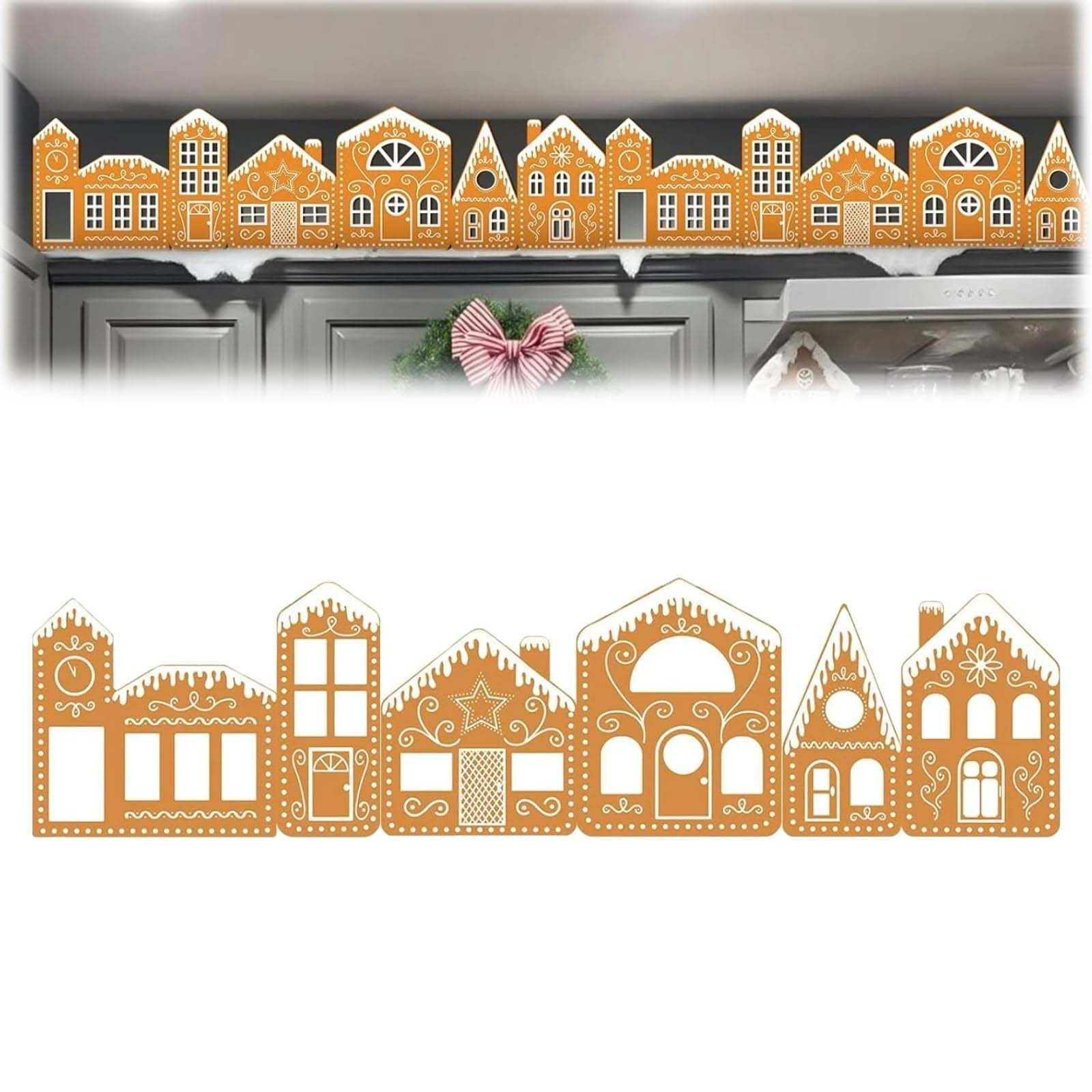 DIY Foldable Christmas Gingerbread House Cardboard Gingerbread Decor ...