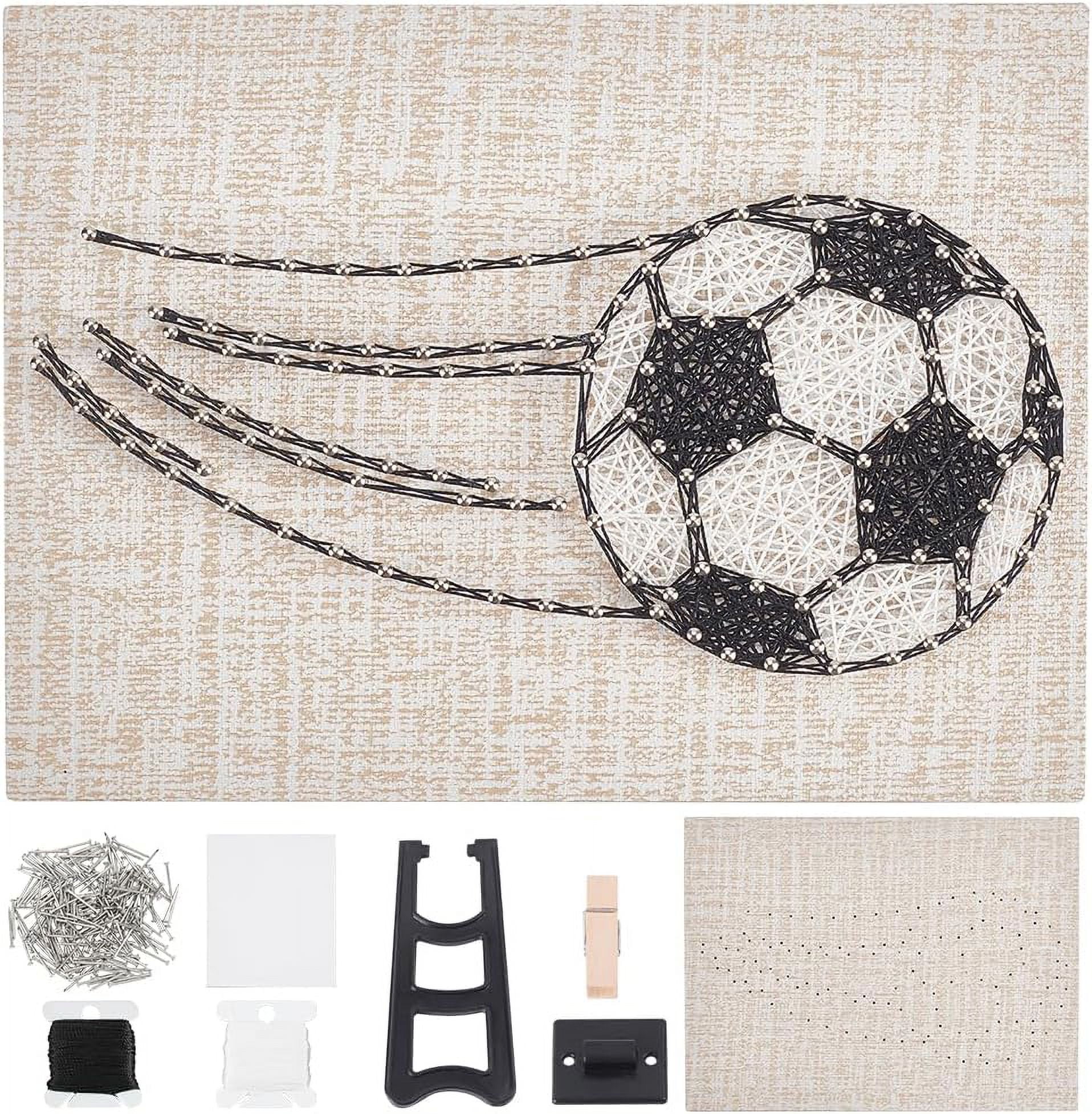 DIY Football String Art Kit for Adults Beginners 3D Rolling Ball String ...