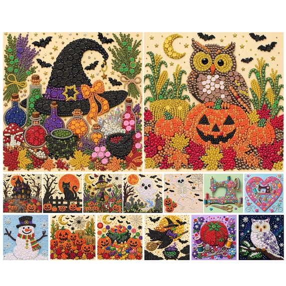 DIY Framed Button Painting Kit 30×30cm with Canvas Frame, Handmade ...