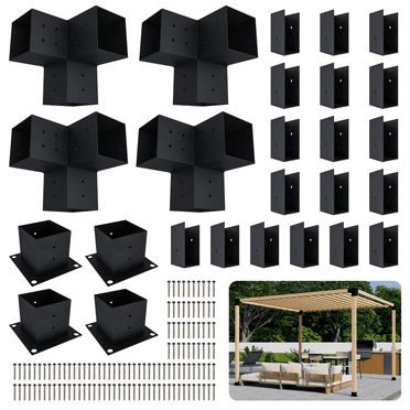 Pergola Rafter Bracket (2x4 Steel) for Adding Traditional Rafters to ...