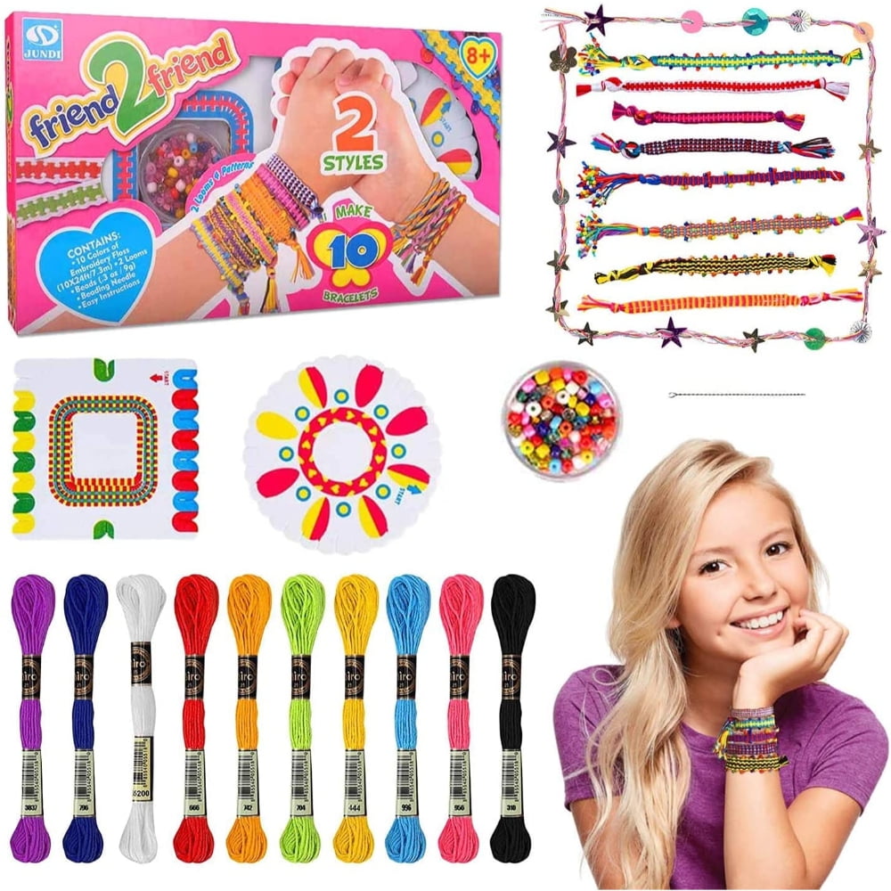 DIY Friendship Bracelet Kit, Bracelet Making Kit for Kids DIY handmade ...