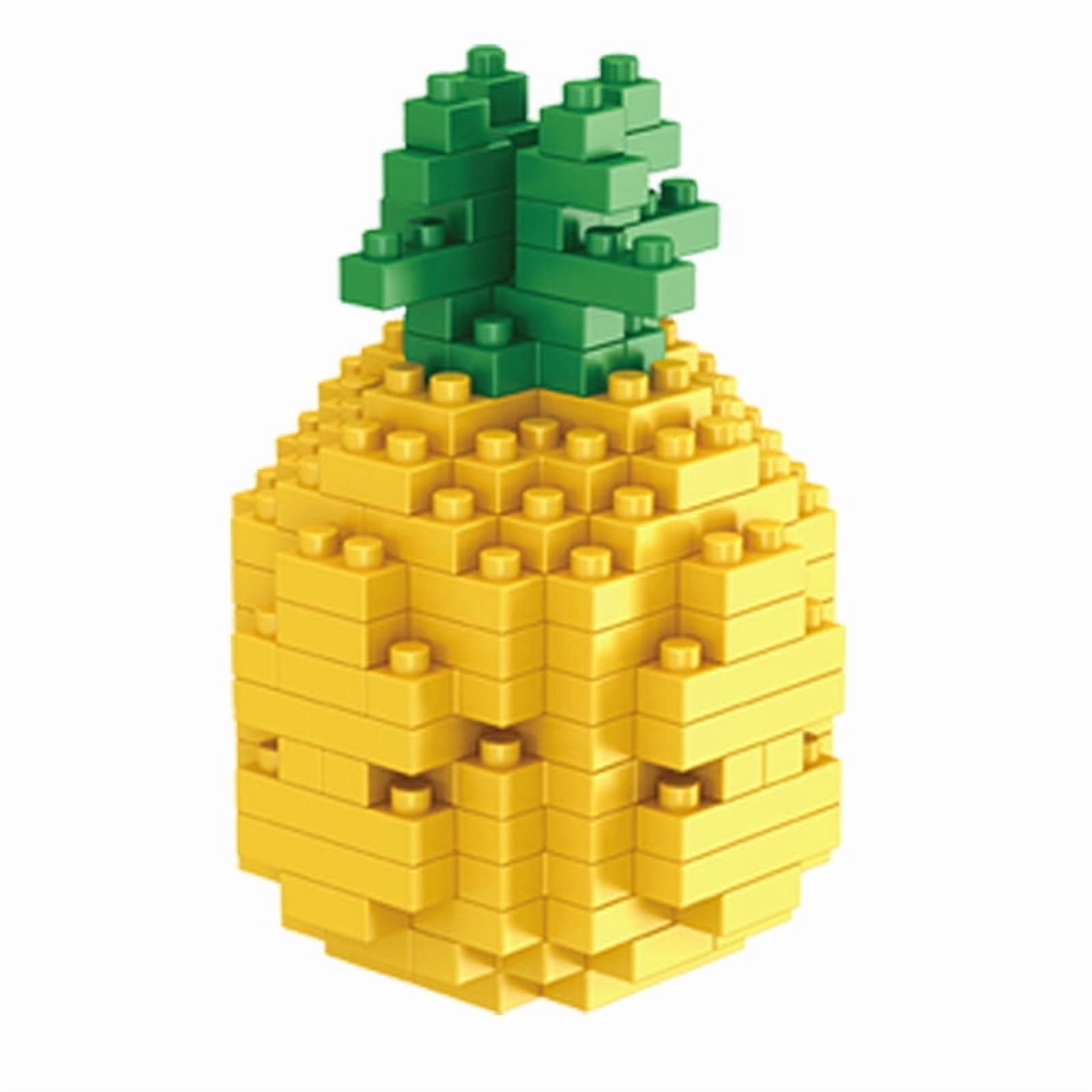 DIY Fruit Mini Building Blocks Apple Banana Cherry 3D Model Home ...