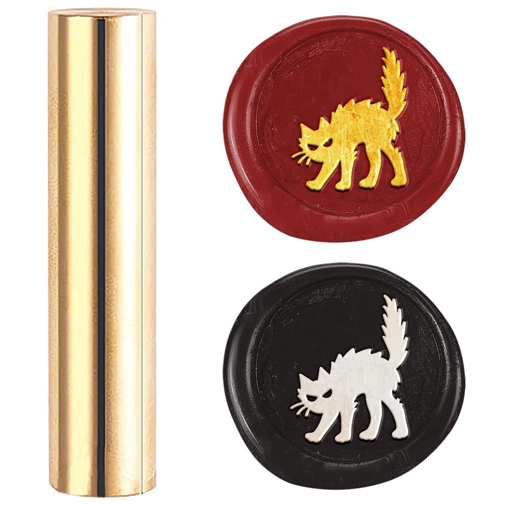 DIY Furry Cat Mini Brass Stamp Gun Wax Seal Vintage 15mm Sealing Stamps ...