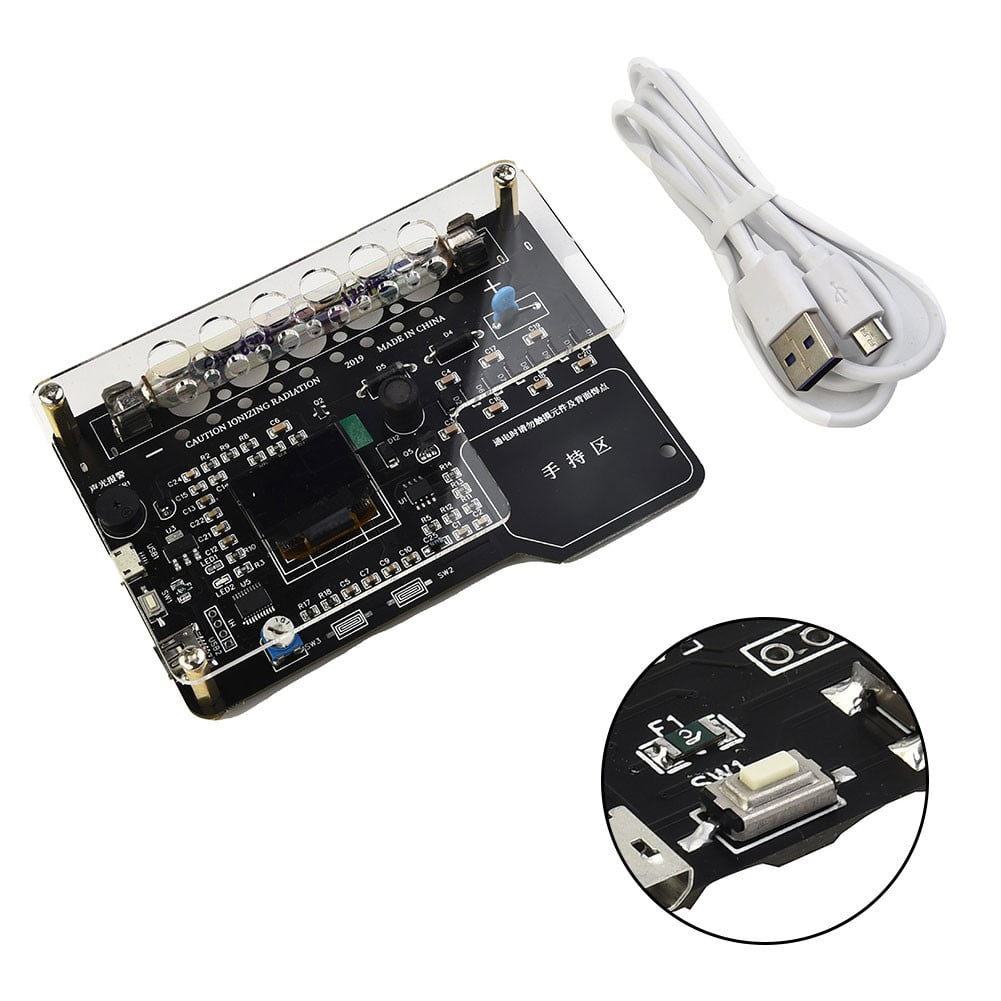 DIY Geiger Counter Kit Module Nuclear Radiation Detector with OLED ...