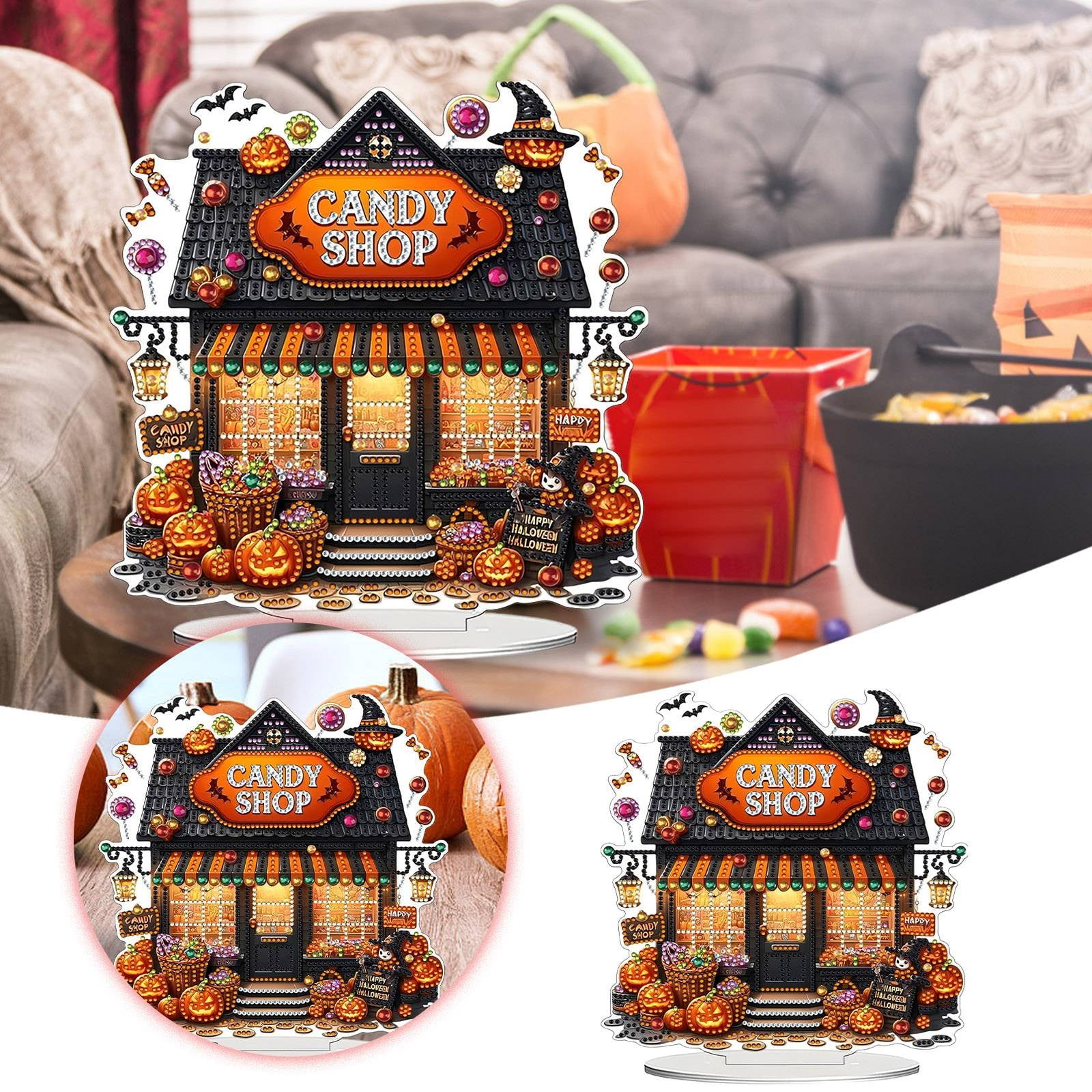 DIY Gem Painting Kit Unique Shaped Rhinestone Desktop Ornament ...
