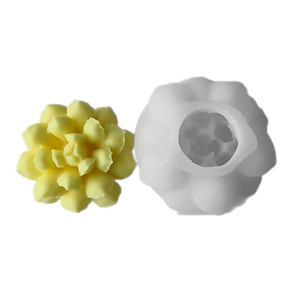 DIY Geometric Silicone Mold Succulents Shape Concrete Molds Realistic ...