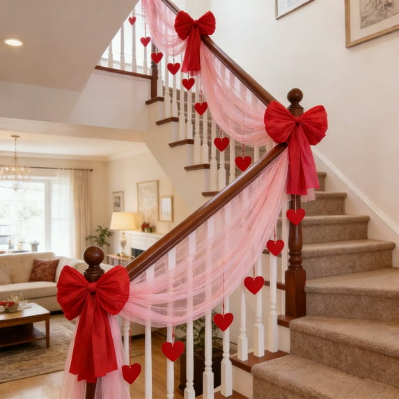 DIY Giant Wall Bows, Hot Pink Large Bow Party Decorations Cute Pink Red ...