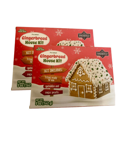 DIY Gingerbread House Kit, Pre-Baked Mini House Building Kit with Icing ...