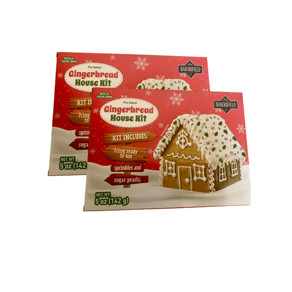 DIY Gingerbread House Kit, Pre-Baked Mini House Building Kit with Icing ...