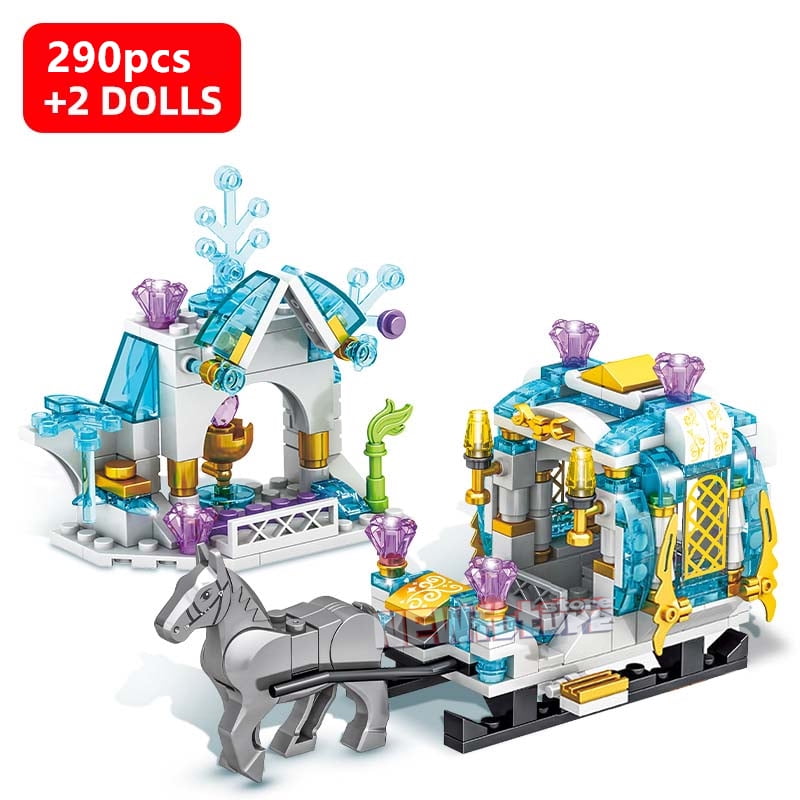 DIY Girls Castles House Carriages Building Blocks Kits Bricks Classic ...