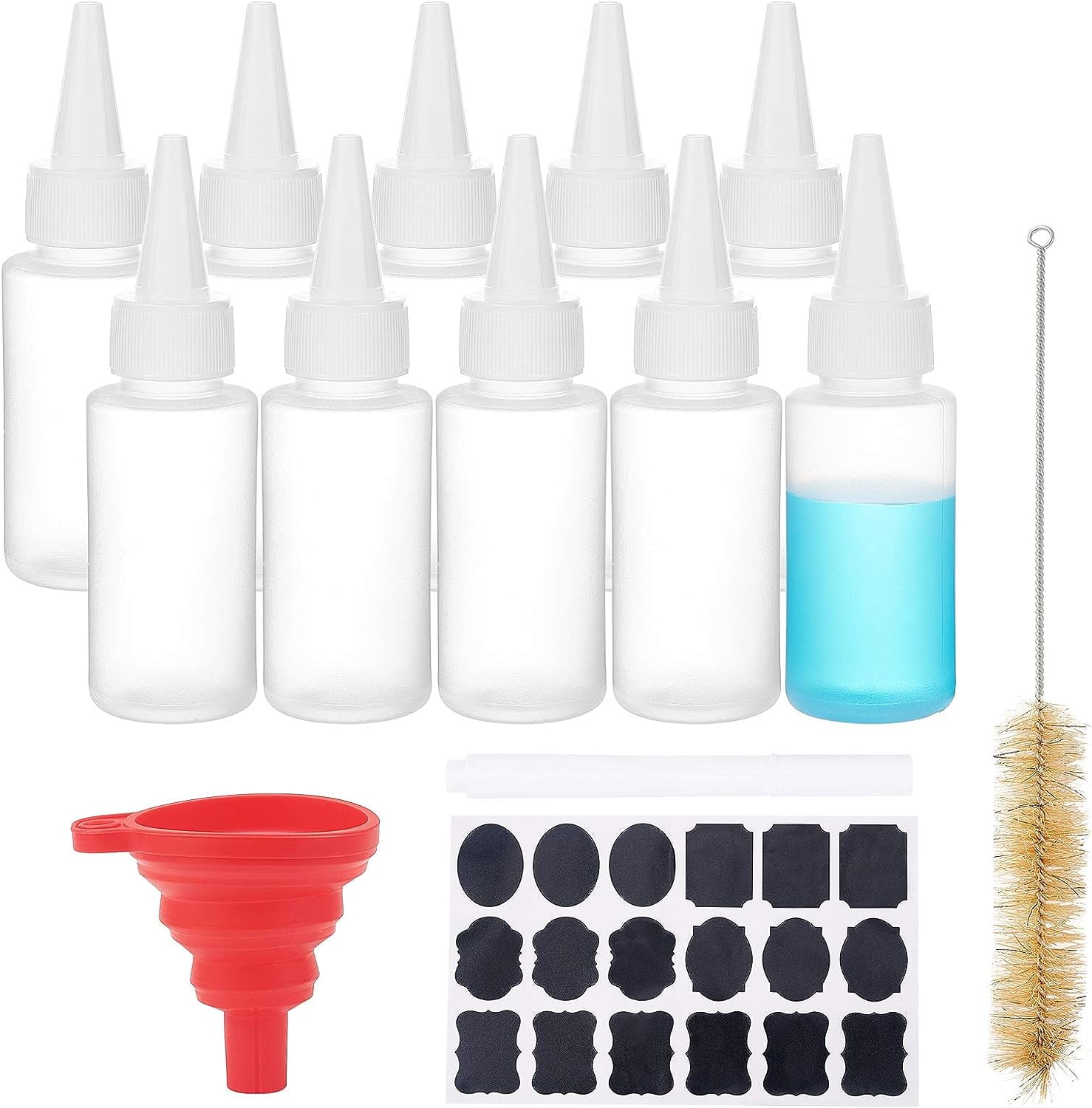 DIY Glue Bottles Kit with Plastic Glue Bottles & Tip Caps Silicone ...