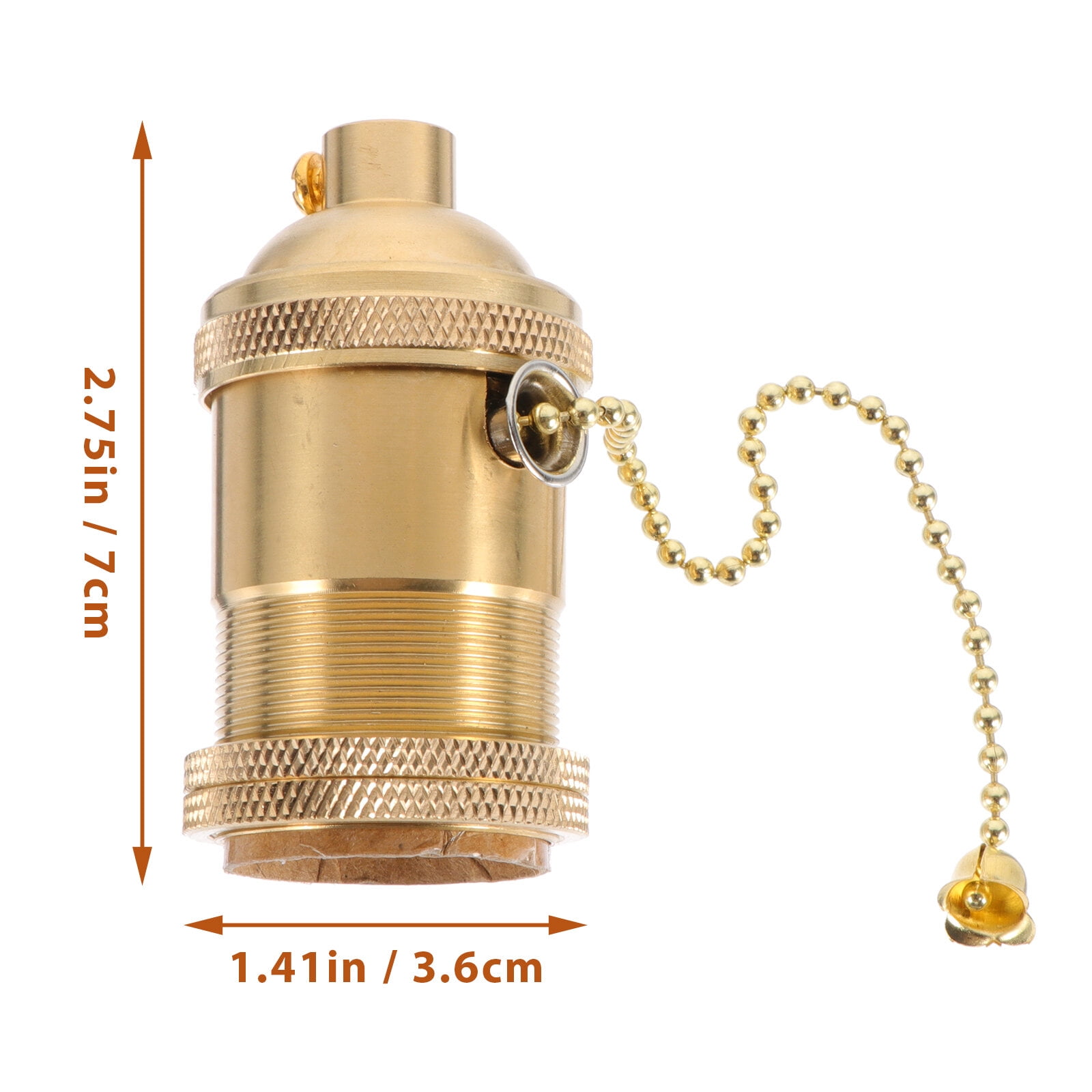 DIY Golden E27 Screw Light Holder Home Copper Vintage Lamp Holder ...