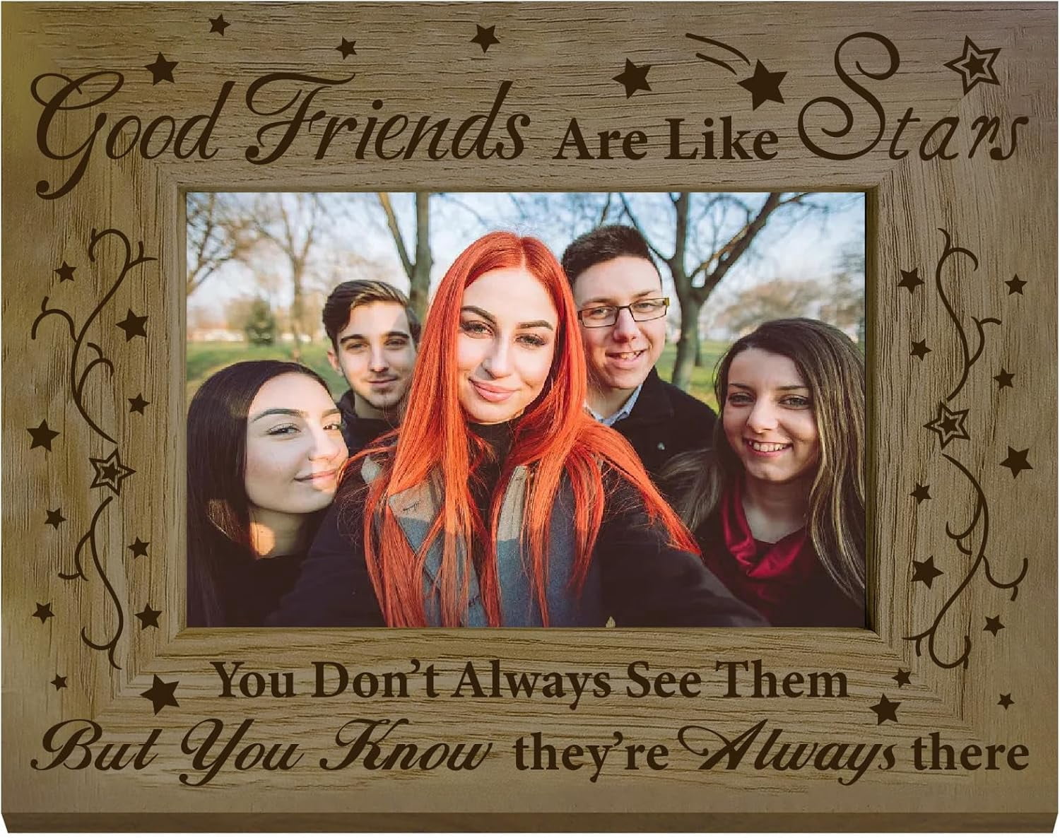 DIY Good Friends Picture Frame Wood Photo Frame Holds Display Pictures ...