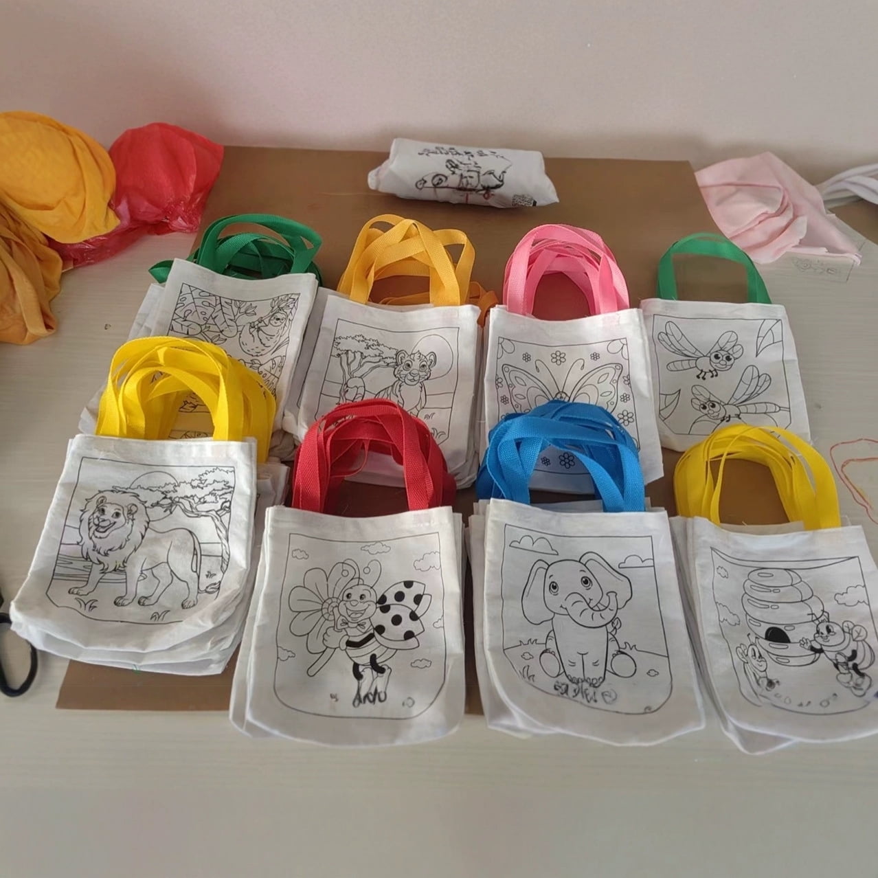 DIY Graffiti Canvas Tote Bag Kids Painting Kit Kindergarten Creative ...