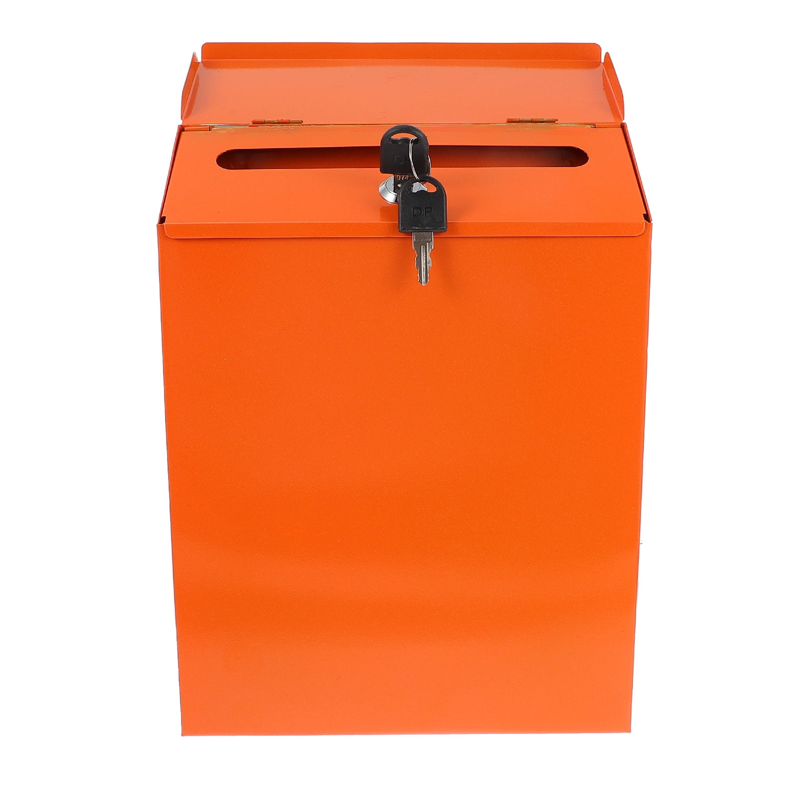 Orange Mailbox for Home Use Made of Durable Iron with Bright Color and ...