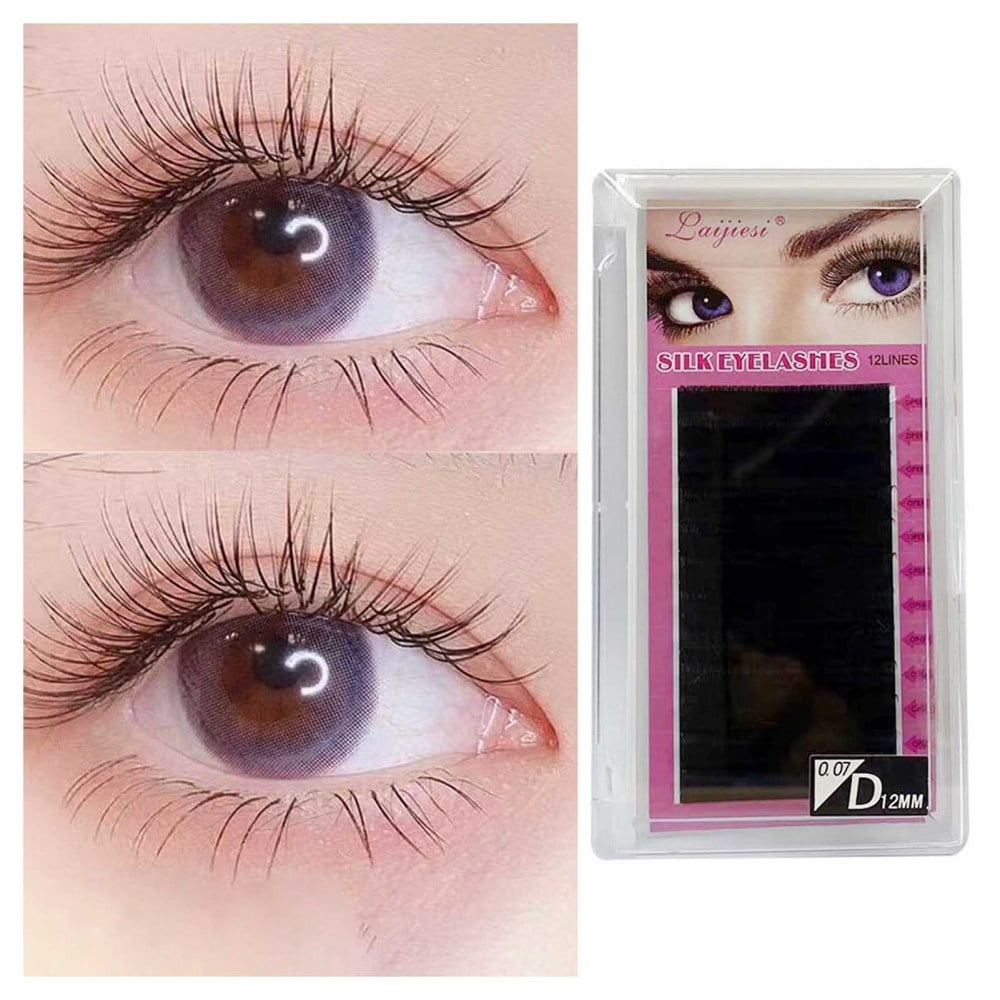DIY Grafting Eyelashes Clusters Wispy Eyelash Clusters Extensions ...