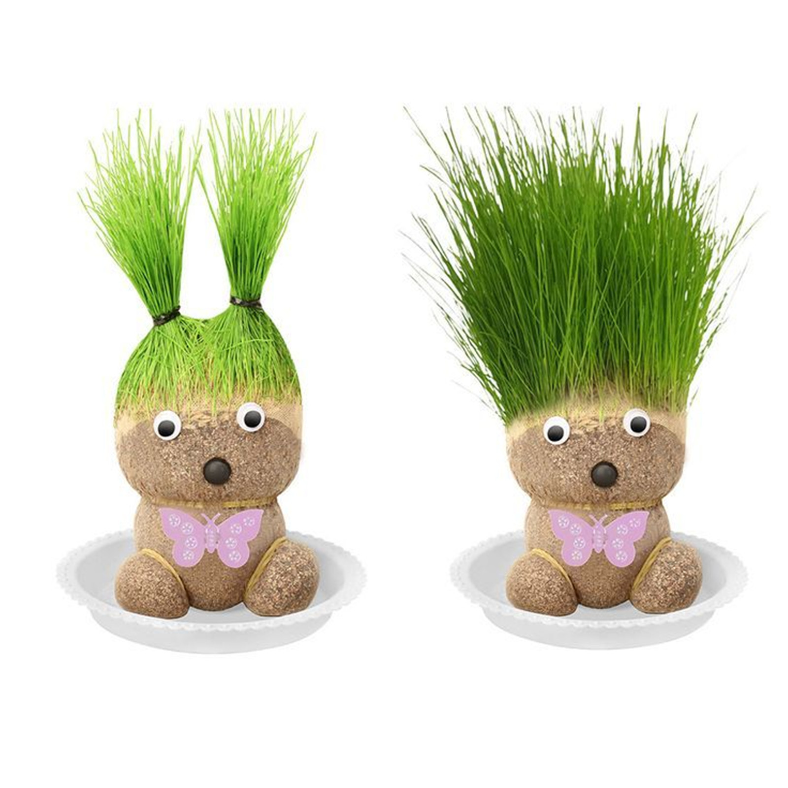 DIY Grass Head Doll - Garden - Elegance - Decoration - Premium Garden ...