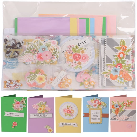 DIY Greeting Card Kit, Paper Greeting Card Set, Homemade Card Making ...