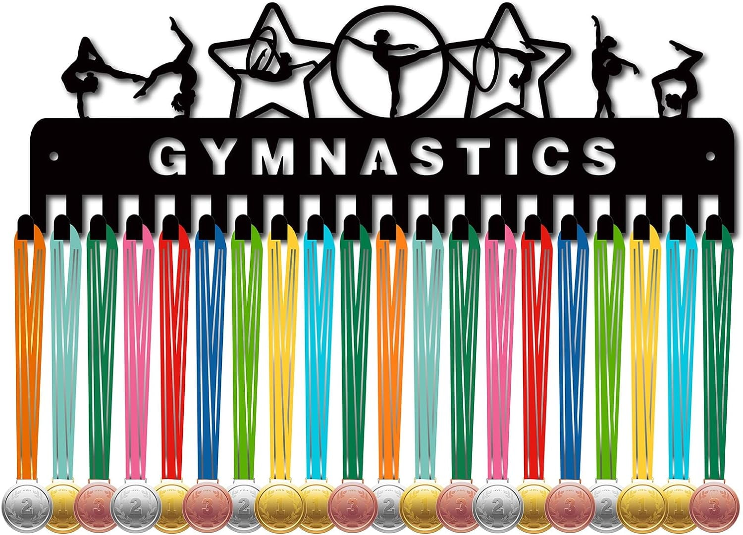 DIY Gymnastics Medal Hanger Medal Holder Rack Hanger Metal Iron Shelf ...
