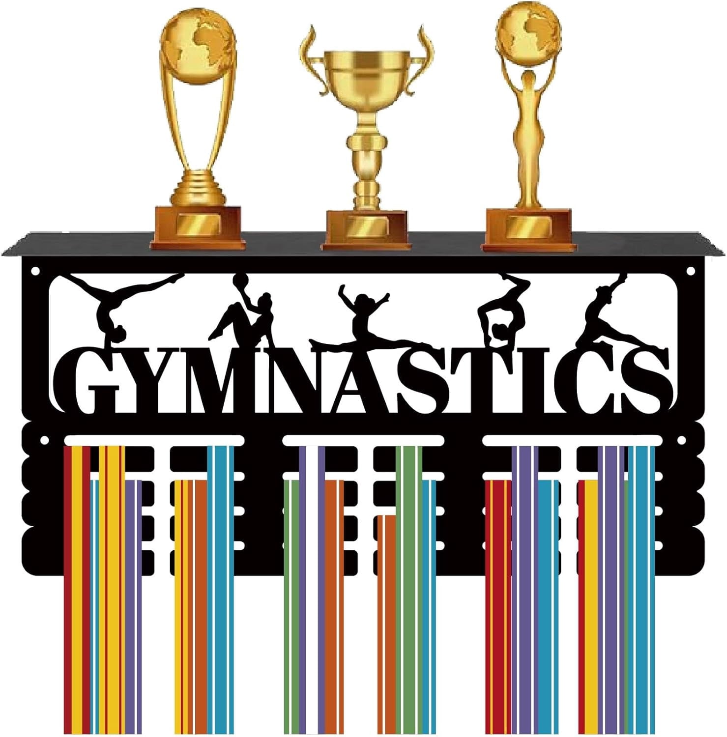 DIY Gymnastics Medal Holder Display Trophy Medal Hanger Rack Sports ...