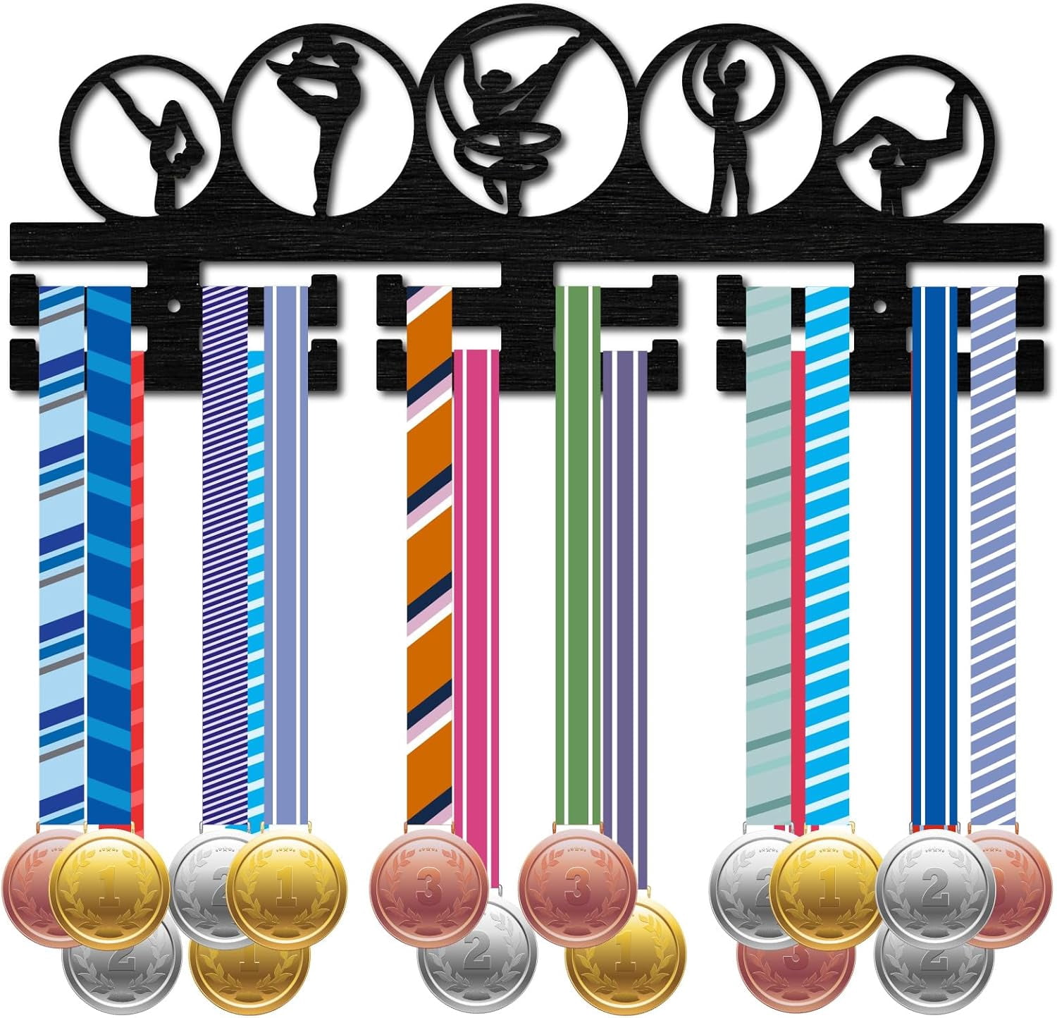 DIY Gymnastics Medal Holder Medal Hanger Display Medal Rack Organizer ...