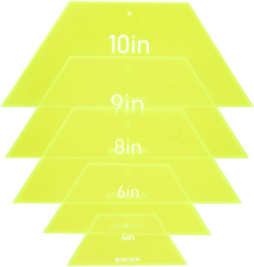 DIY Half Hexagon Quilting Template 4/6/8/9/10inch Acrylic Quilting ...