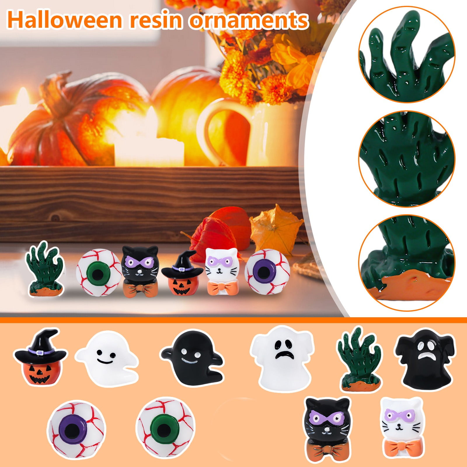 DIY Halloween Party Decorations Resin Halloween Table Sign DIY Resin ...