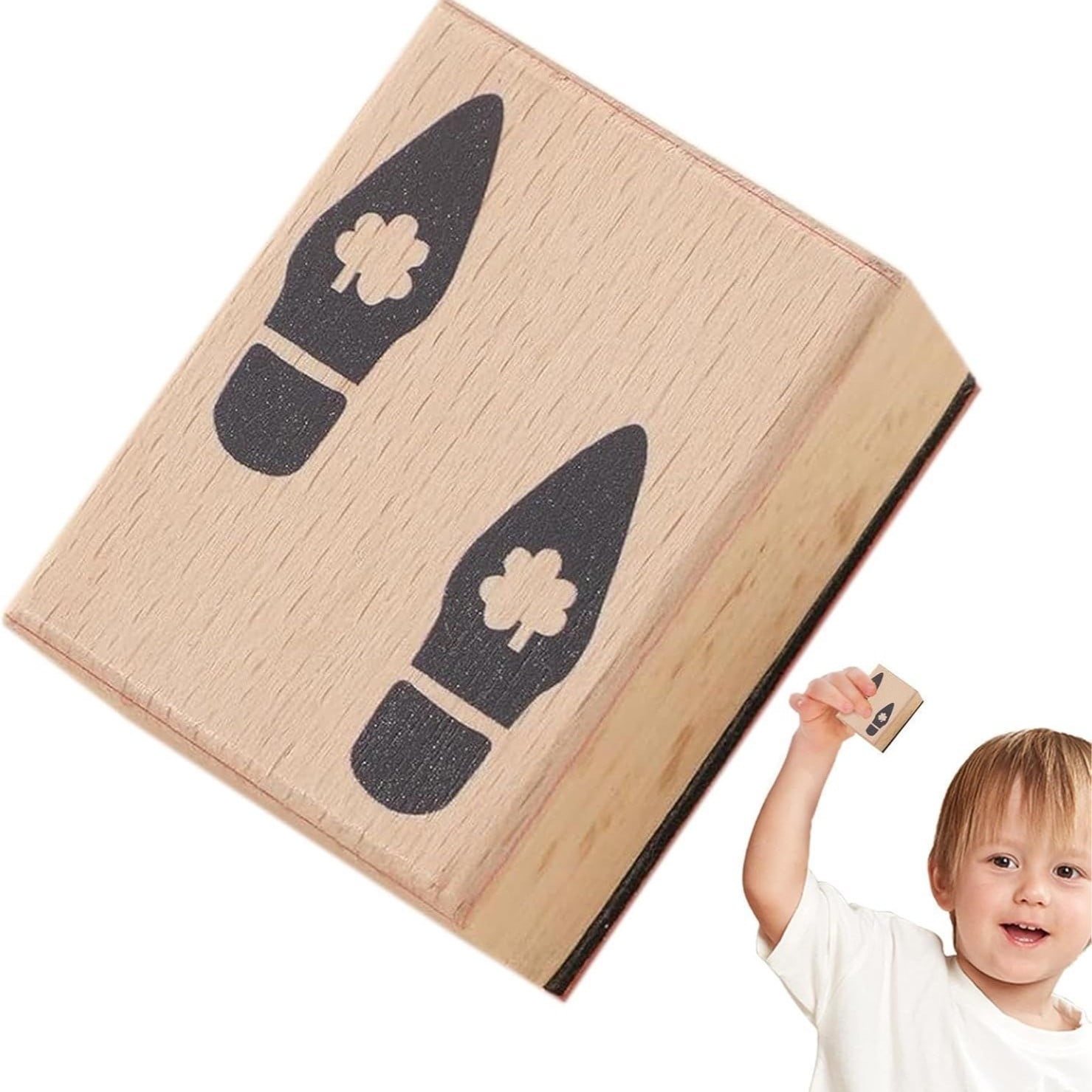 DIY Hand-Carved Rubber Stamp, Forest Elf Footprint Design for Notebooks ...