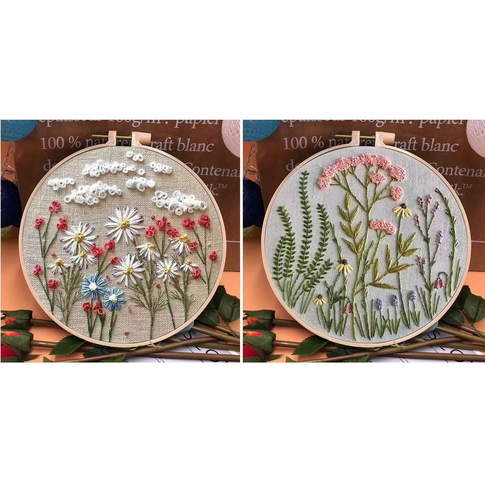 DIY Hand Embroidery Material Package For Beginners With Zero Basics Of ...