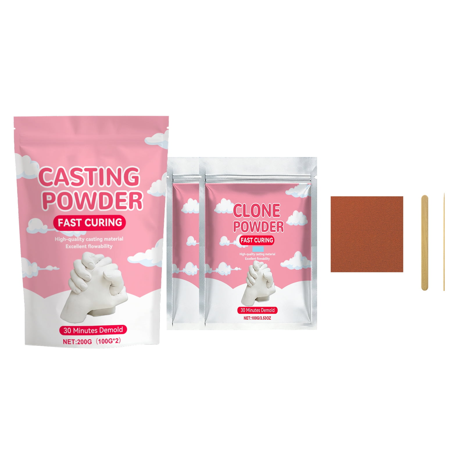 DIY Hand Film Powder Set, DIY Resin Mold, Hand Mold, Vase, Pottery ...