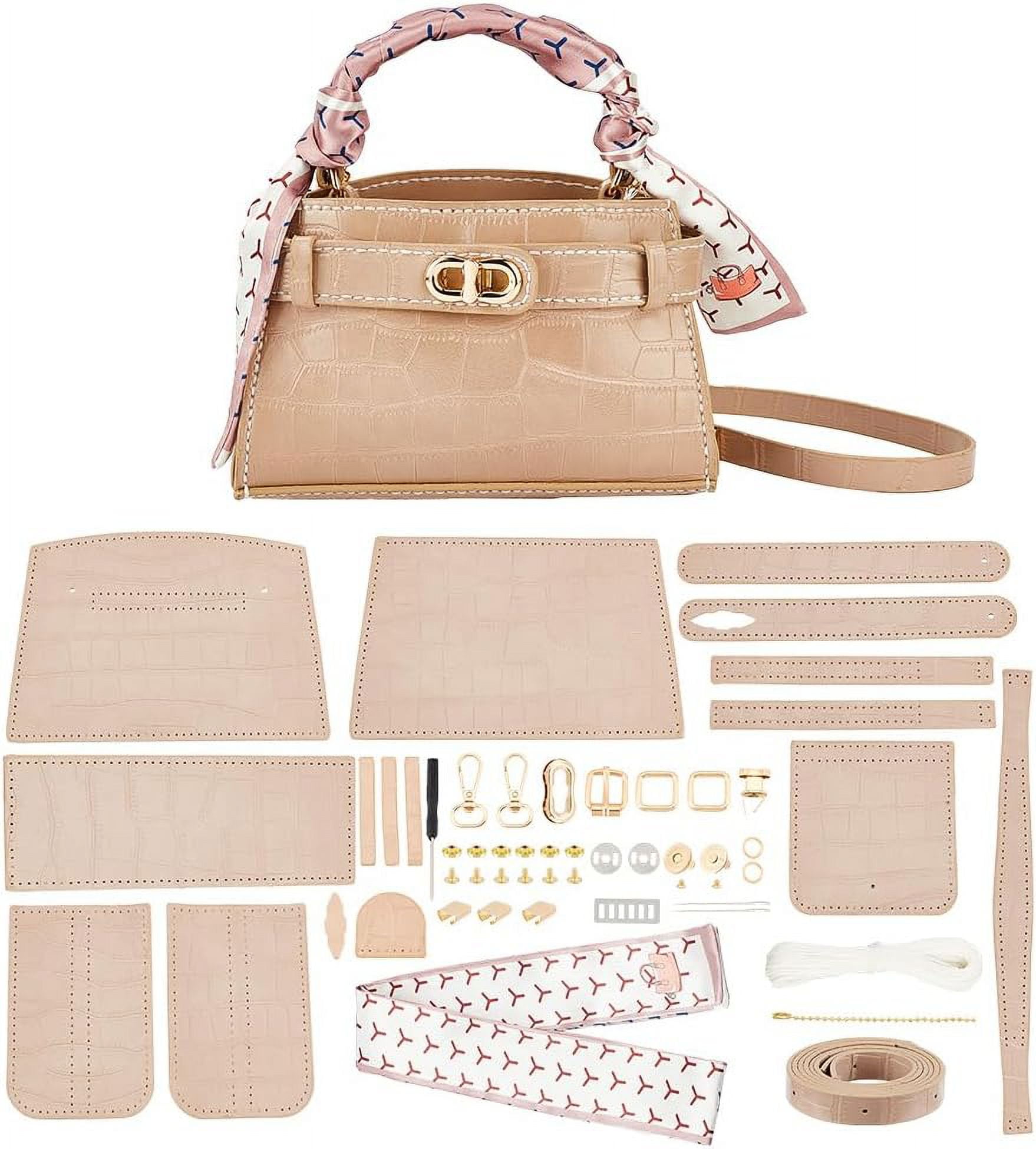 DIY Handbag Making Kit PU Leather Crossbody Purse Making Set Hand ...