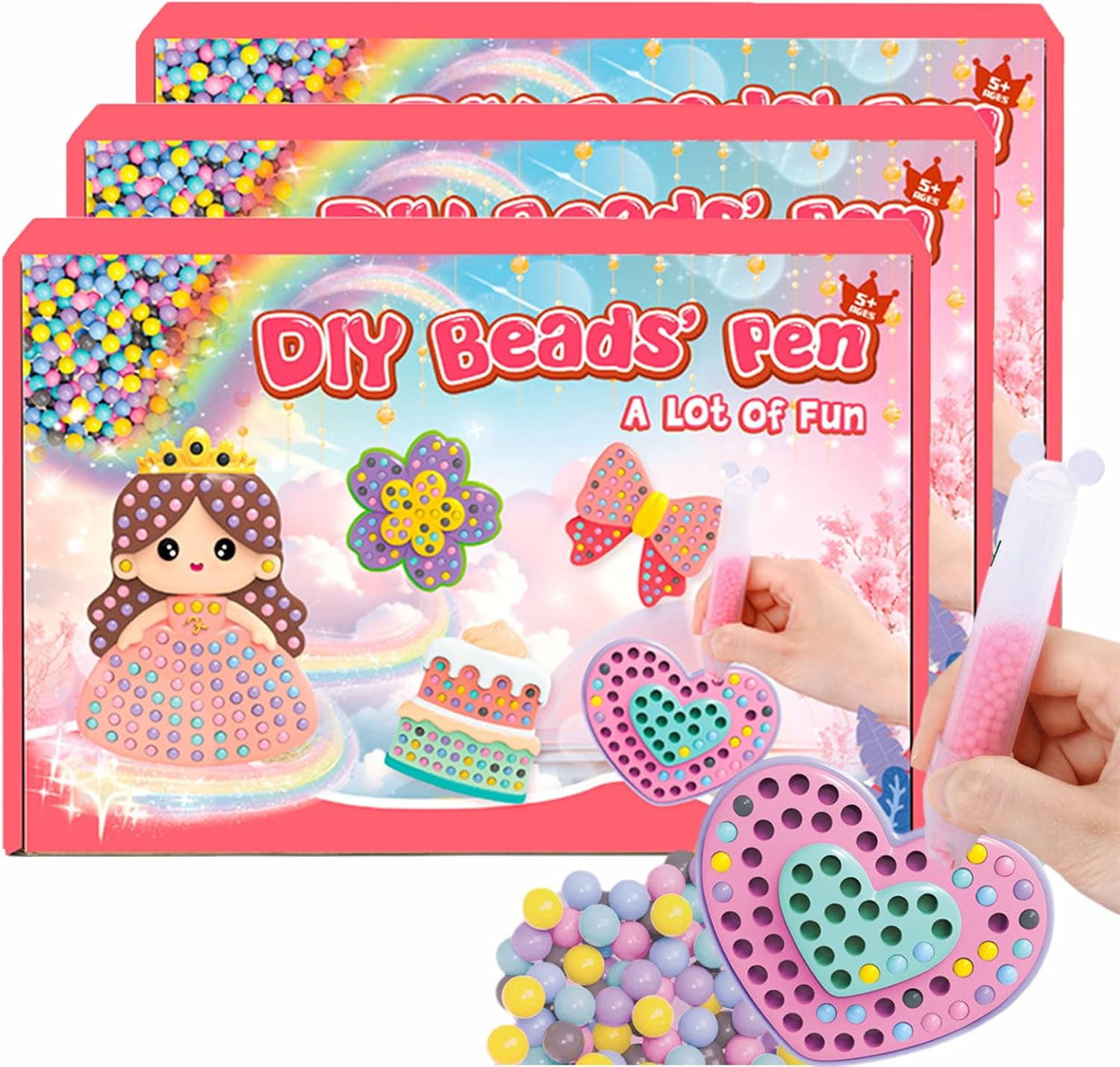 DIY Handmade Bead Diamond Painting, Mbffshop DIY Handmade Bead Stickers ...