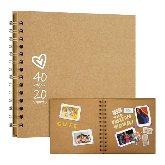 DIY Handmade Creative Photo Album Kraft Paper Scrapbook for Wedding ...