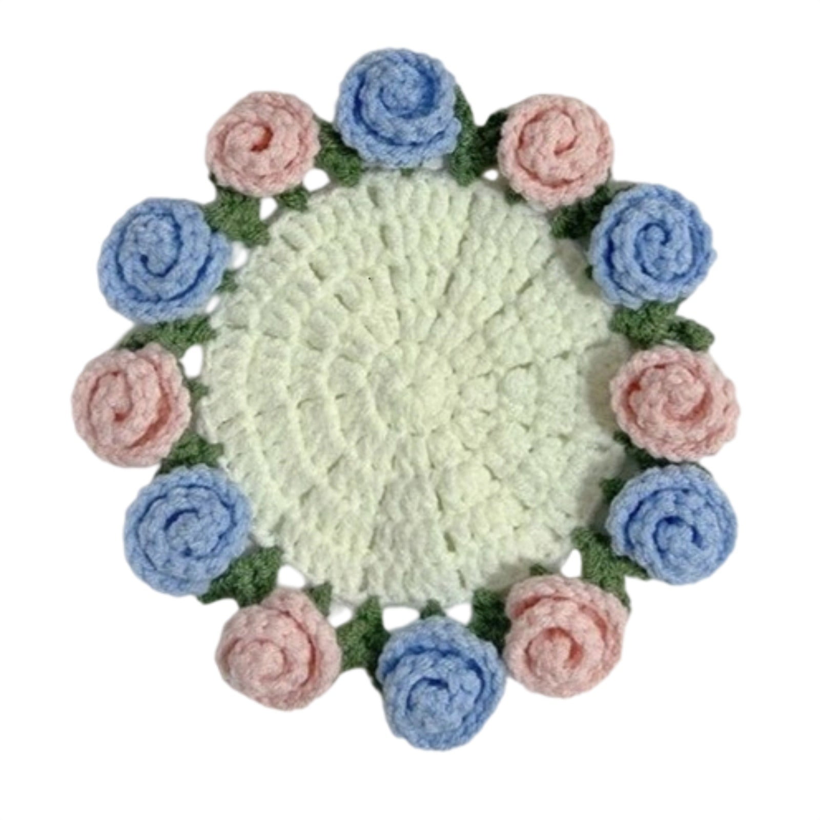 DIY Handmade Crochet Flower Blanket and Rose Bouquet Material Pack ...