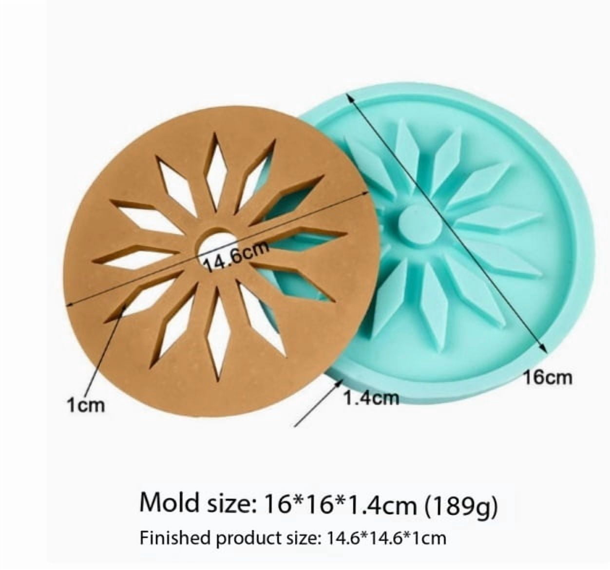 DIY Handmade Round Coaster Silicone Mold for Mug Crafting - 1pc Liquid ...