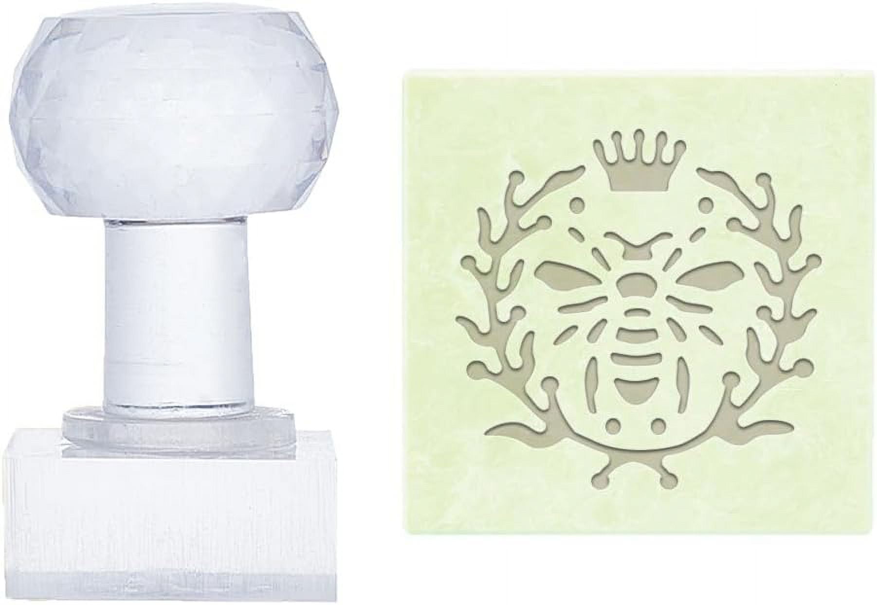 DIY Handmade Soap Stamp Bee with Leaf Soap Embossing Stamp Chapter Mold ...