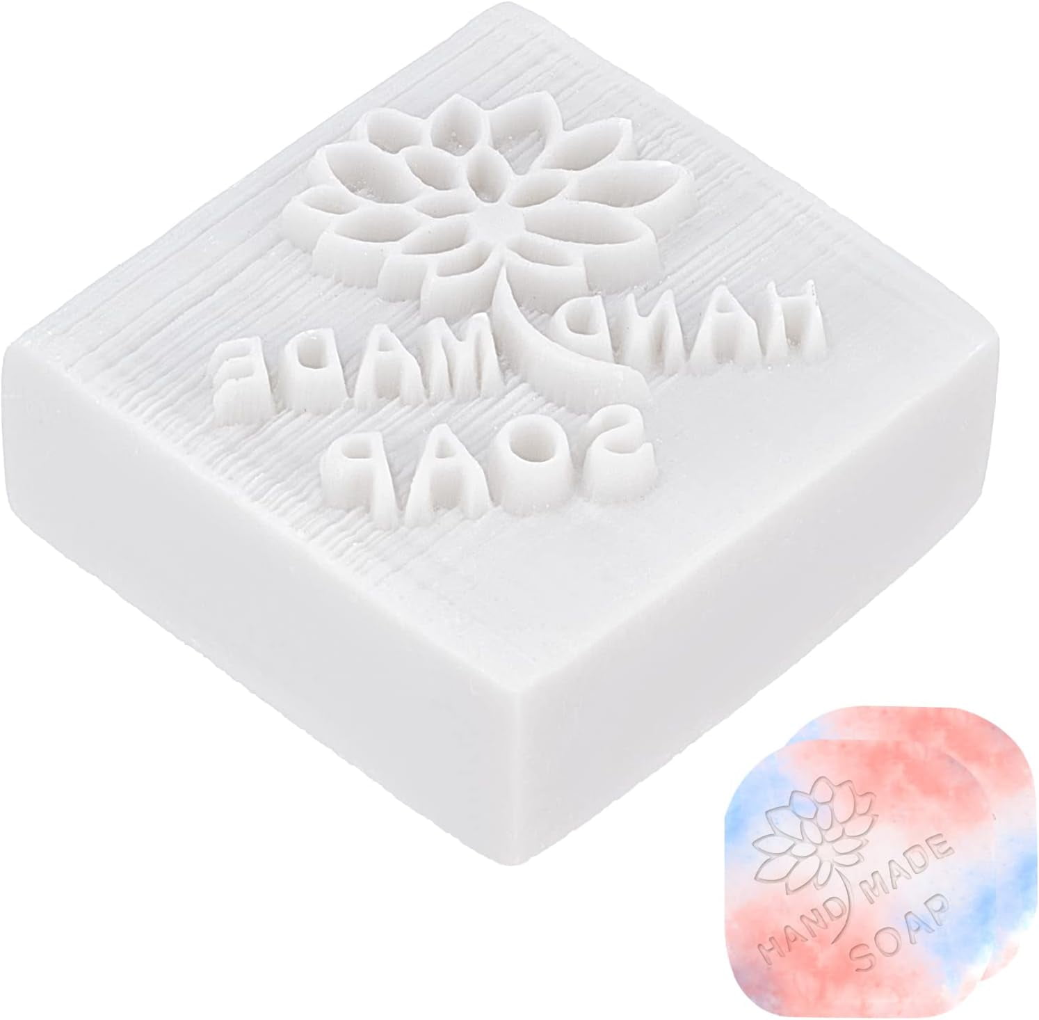 DIY Handmade Soap Stamp Lotus Resin Soap Stamp Letter Soap Chapter ...
