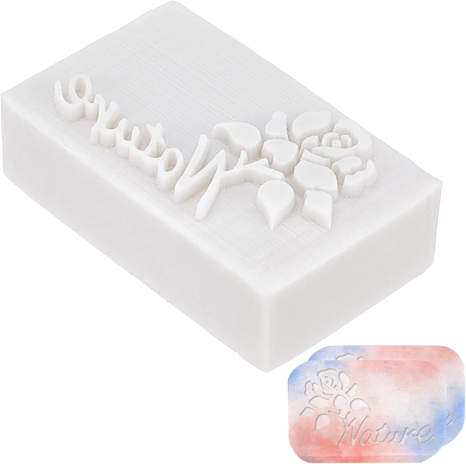 DIY Handmade Soap Stamp Rose Resin Soap Stamp Letter Soap Chapter ...