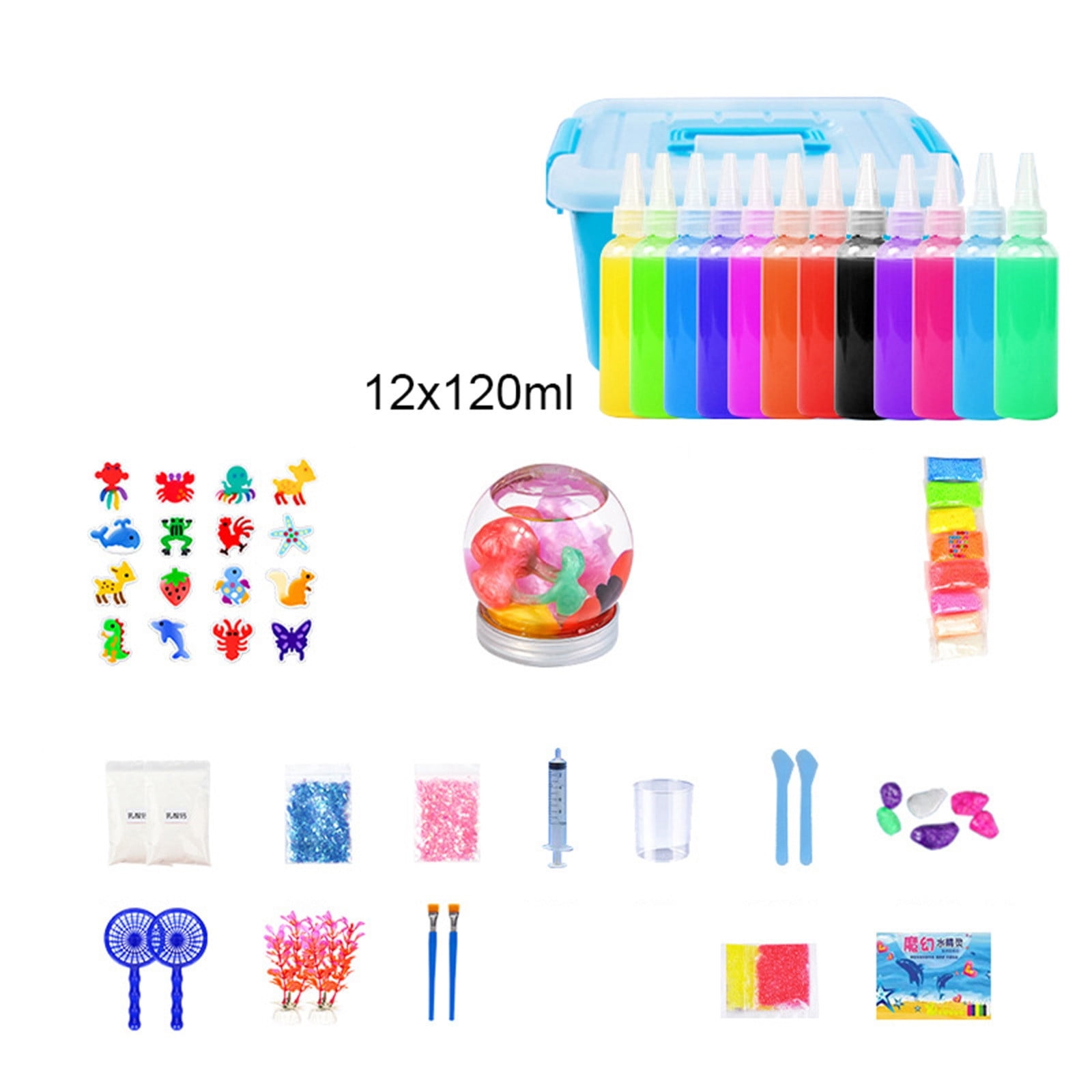 DIY Handmade Watet Animals Set, 3D Magic Gel Ocean Creature Kit, Safe ...