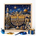DIY Hanukkah Pearl Art Kit, Pearl Diamond Art Craft with Hanukkah ...
