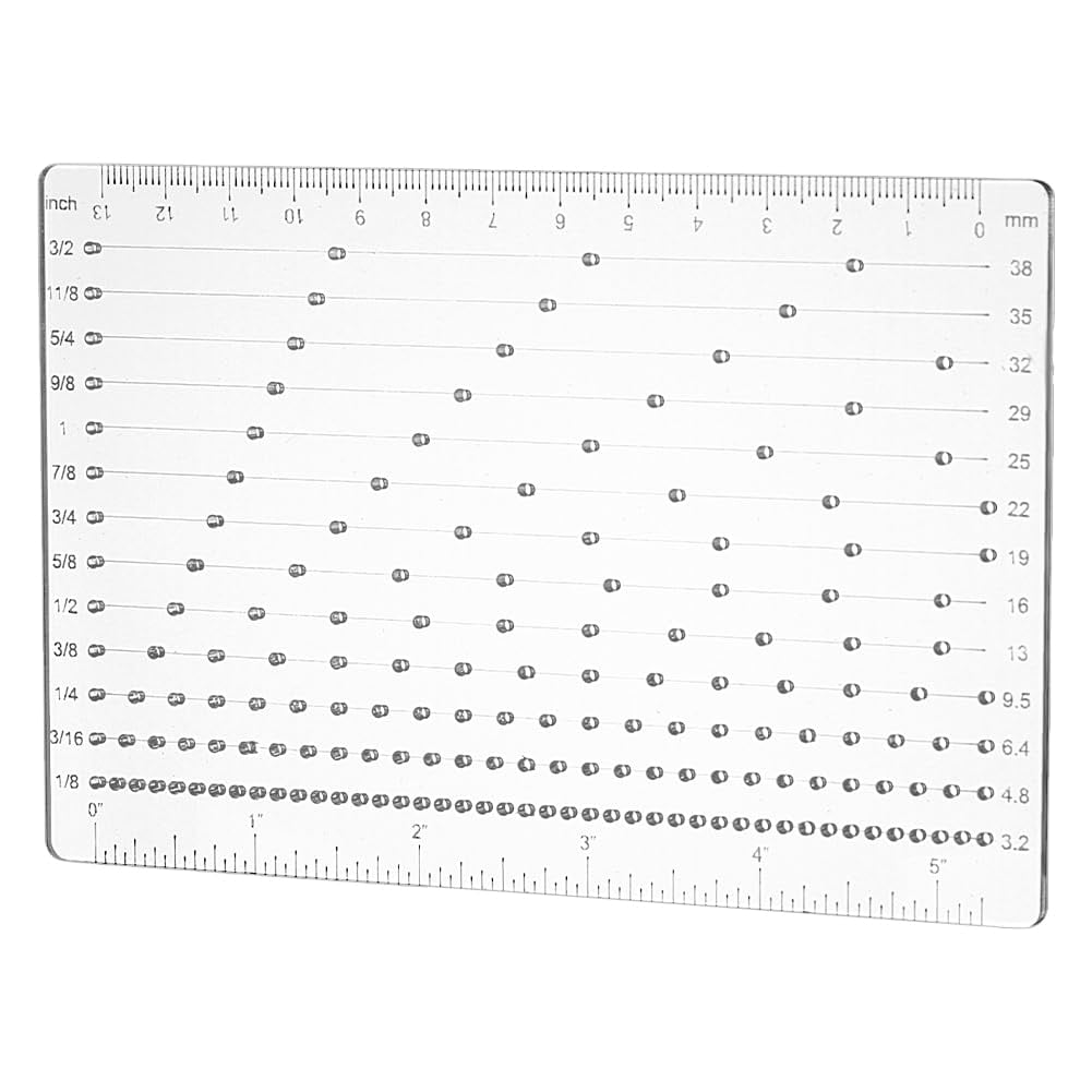 DIY Hole Spacing Ruler 5.9x3.9inches Hole Distance Gauge Acrylic ...