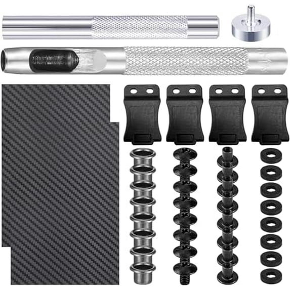 DIY Holster Making Kit - Leather Crafting Tools with Clips, Eyelet Hand ...