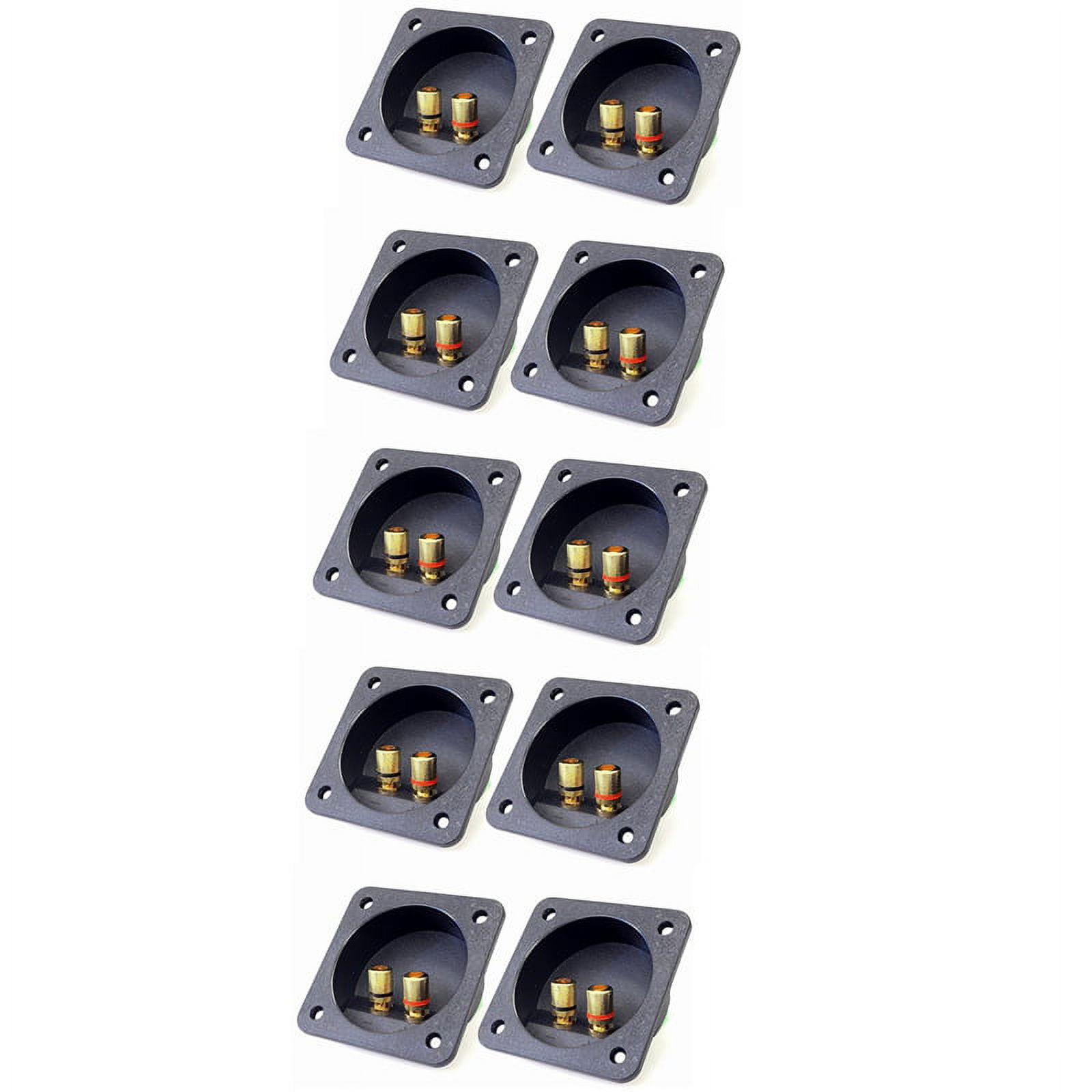 DIY Home Car Stereo Screw Cup Connectors Subwoofer Plugs 2-Way Speaker ...