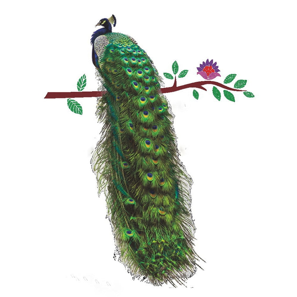 DIY Home Peacock Removable Decor Environmentally Mural Wall Stickers ...
