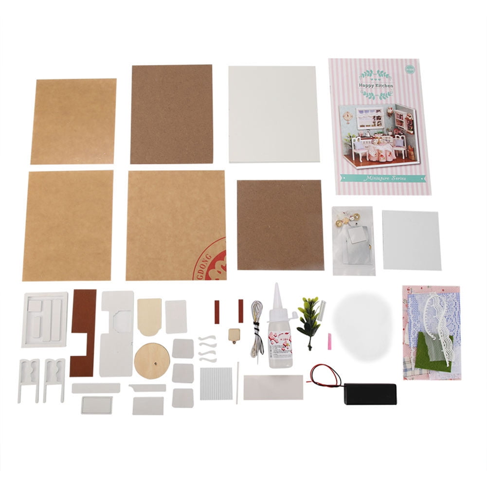 DIY Hut Hand-assembled House Cabin Model for Birthday Gift - Walmart.com