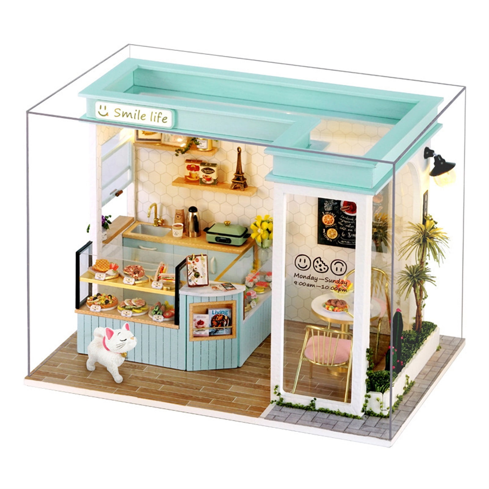 DIY Hut Sunshine Milk Tea Shop Cozy Small Shop Diorama, Doll House Kit ...