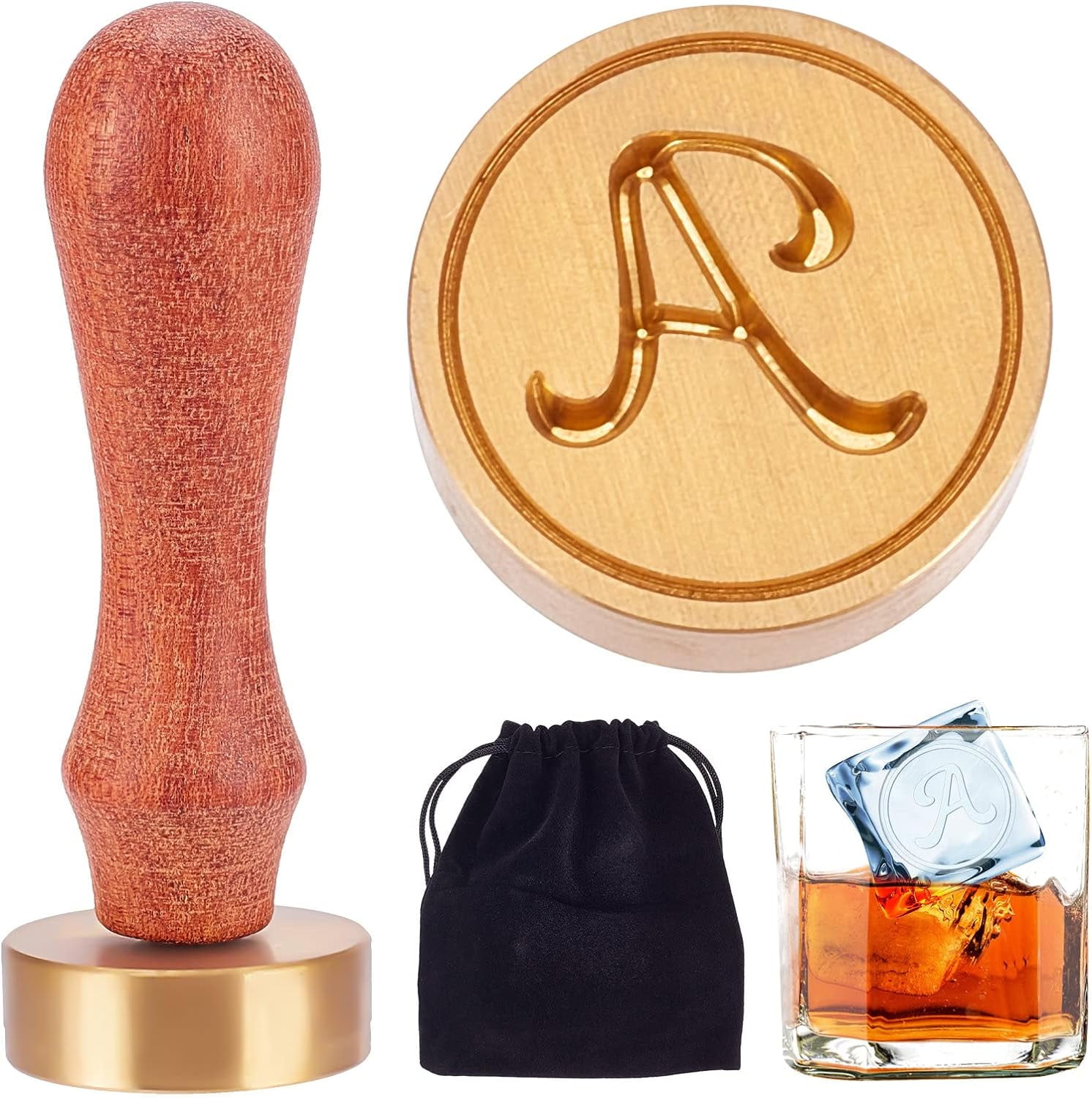 DIY Ice Stamp Letter A Ice Cube Stamp Ice Branding Stamp with Removable ...