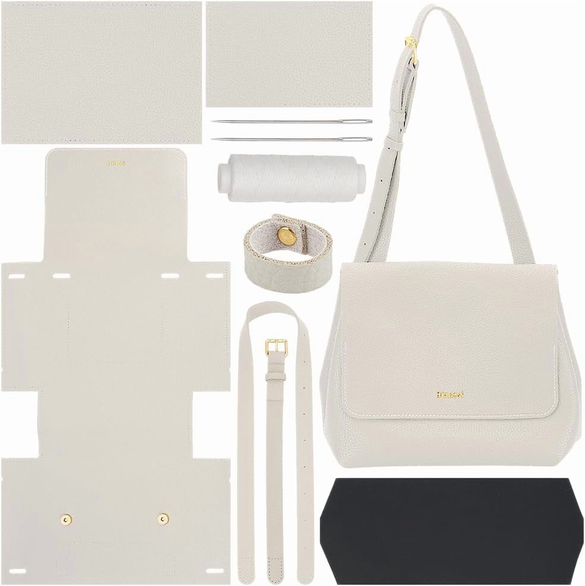 DIY Imitation Leather Shoulder Bag Sewing Set Women's Crossbody Handbag ...