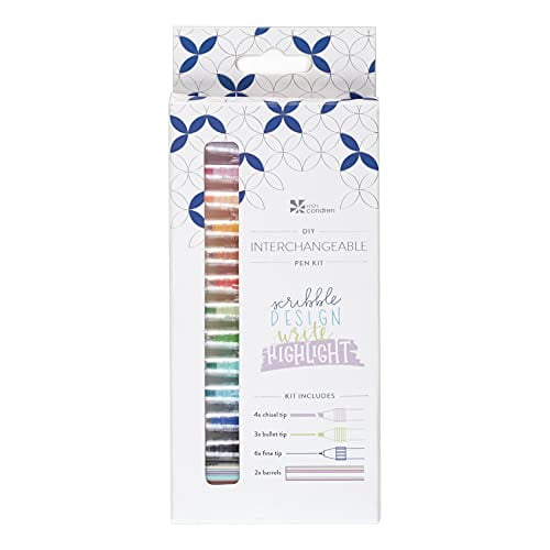 DIY Interchangeable Pen Variety Pack in Brights, Includes 2 Designer ...